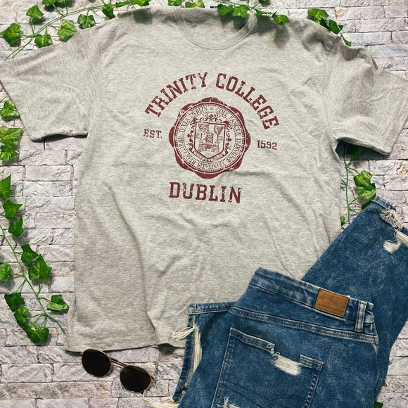 Tops | Trinity College Varsity University Tee Authentic | Poshmark
